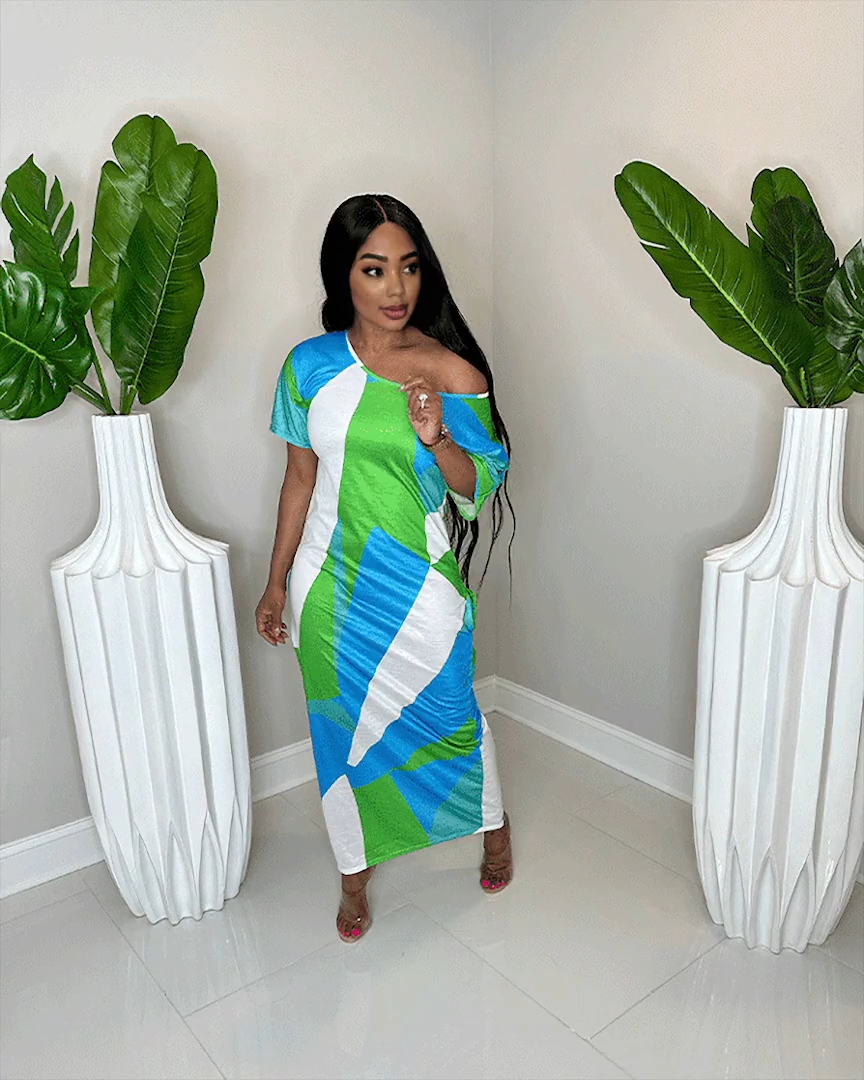 Killing It In Colors Dress – Sassy2