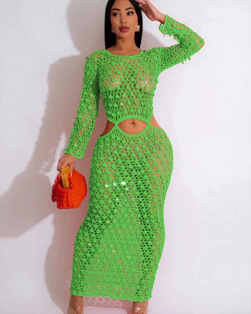 NET AND SEQUINS MAXI – Sassy2