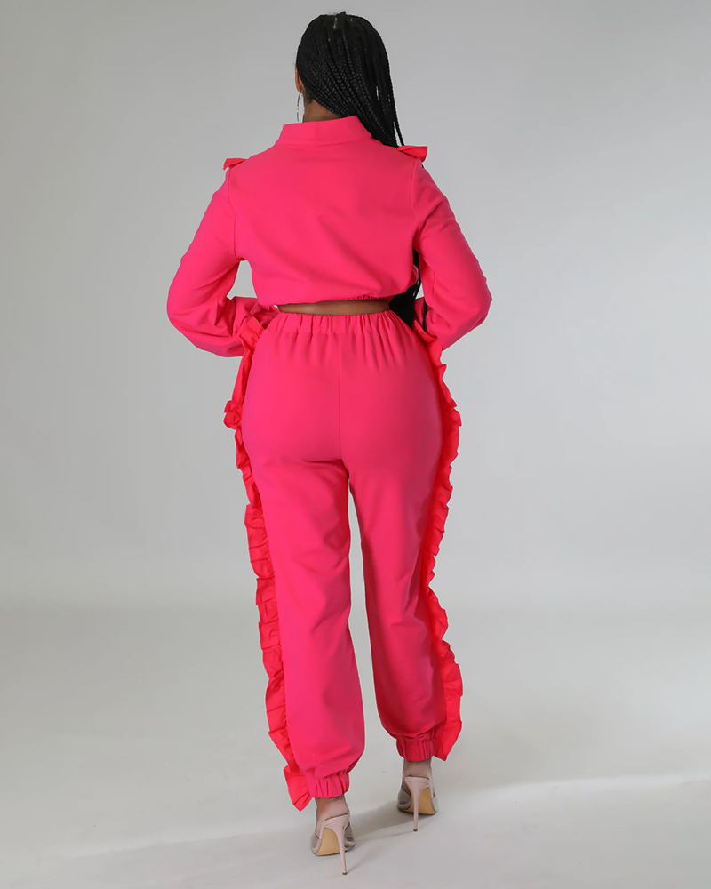Ruffled Moments Pant Set – Sassy2