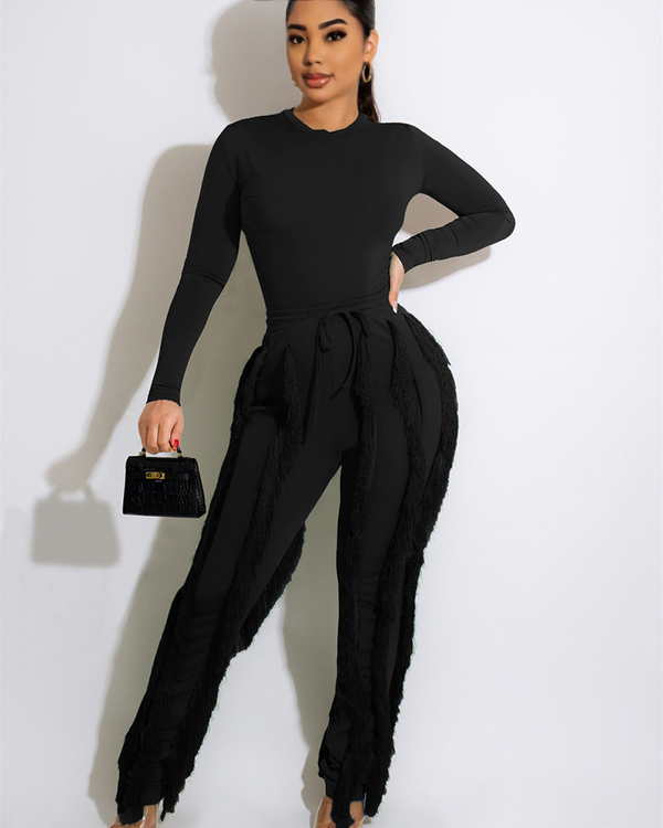 FRINGE SET (LONG SLEEVE) – Sassy2