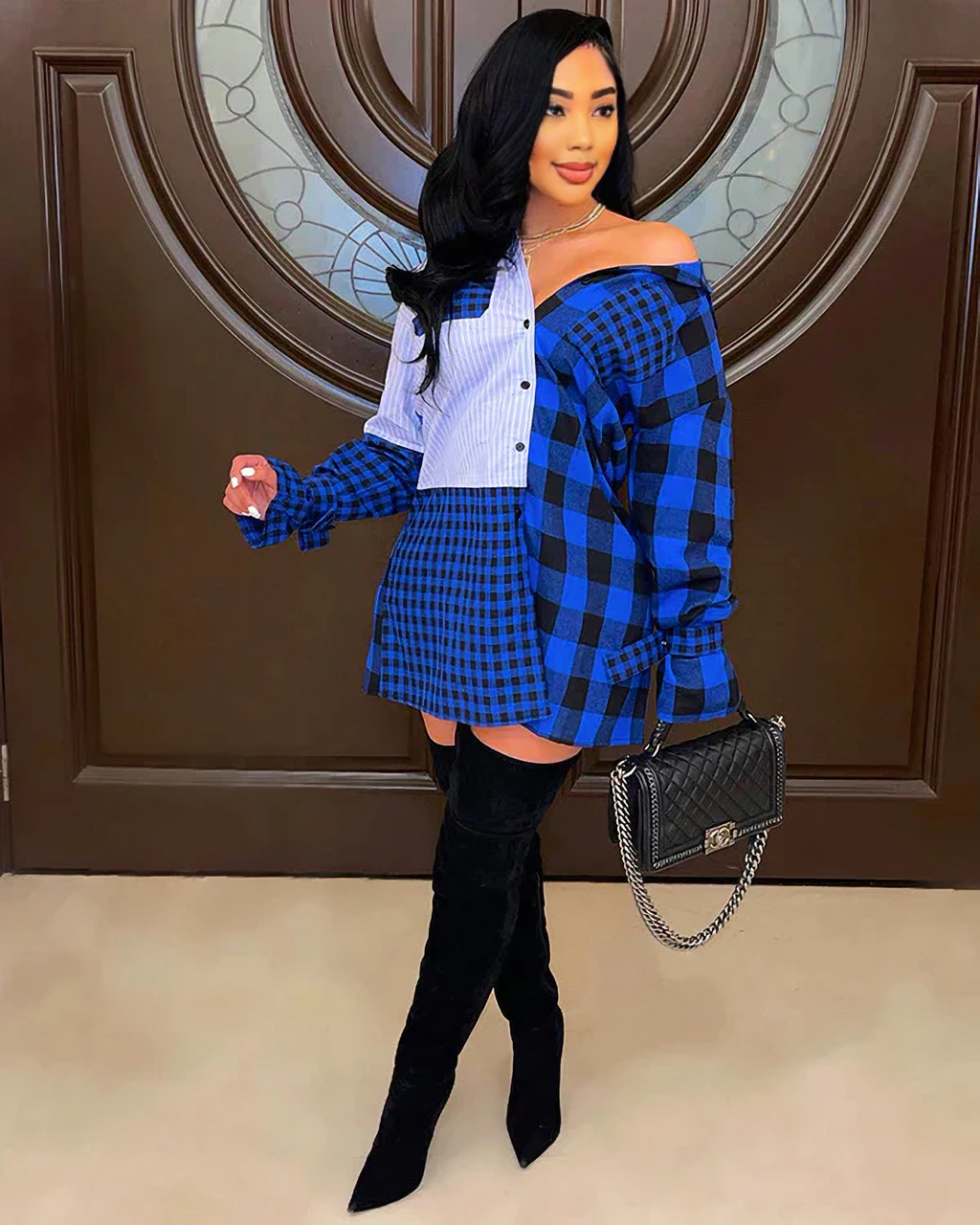 PLAY CHECKERS DRESS – Sassy2