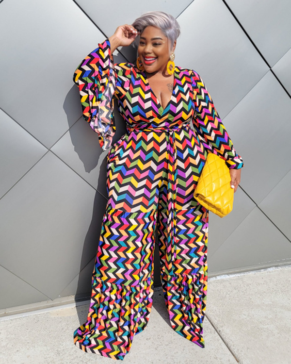 Colorful/Print Chaka Jumpsuit|JUMPSUIT – Sassy2