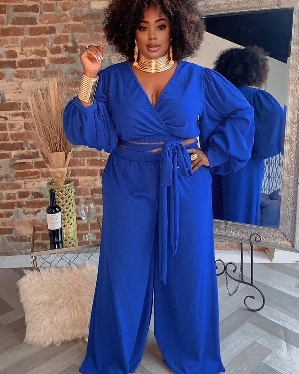 Danielle Plus size Pant Set – Sassy2