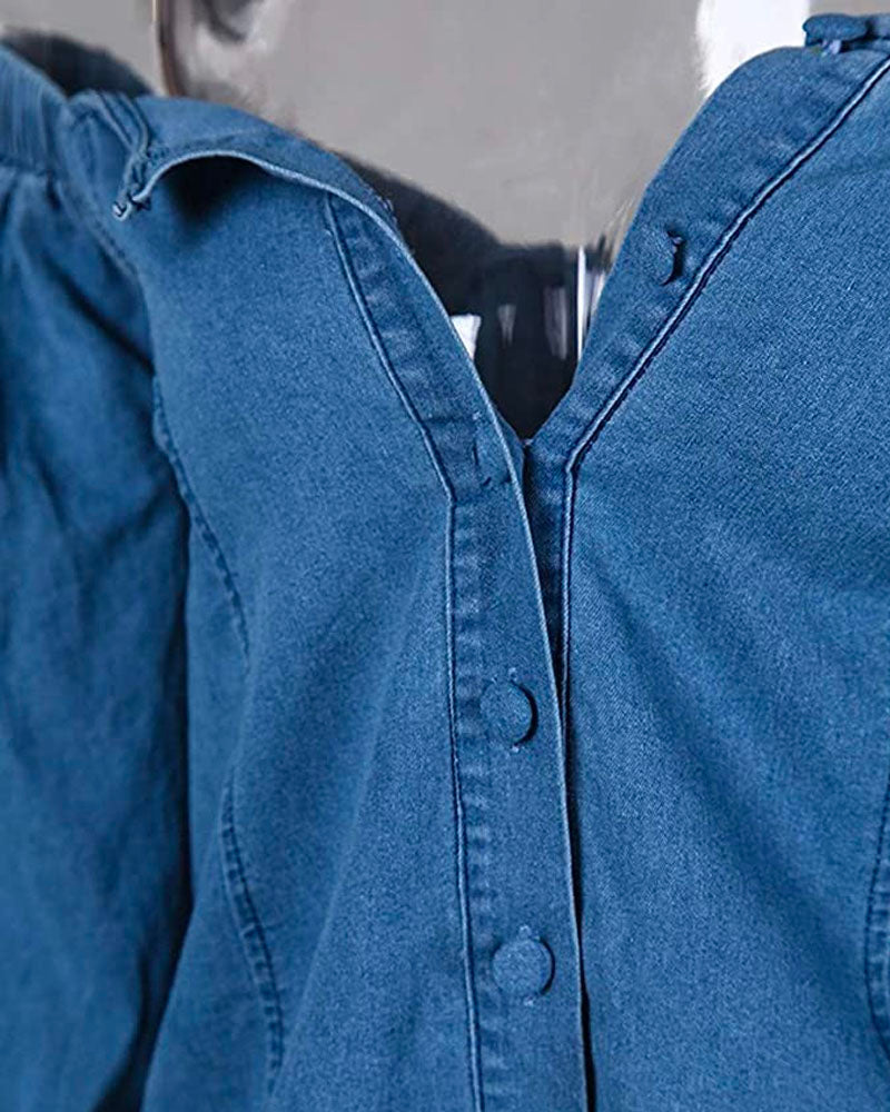 off the shoulder denim top – Sassy2