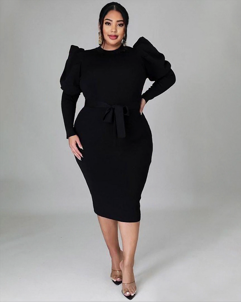 Puff Shoulder Dresses – Sassy2